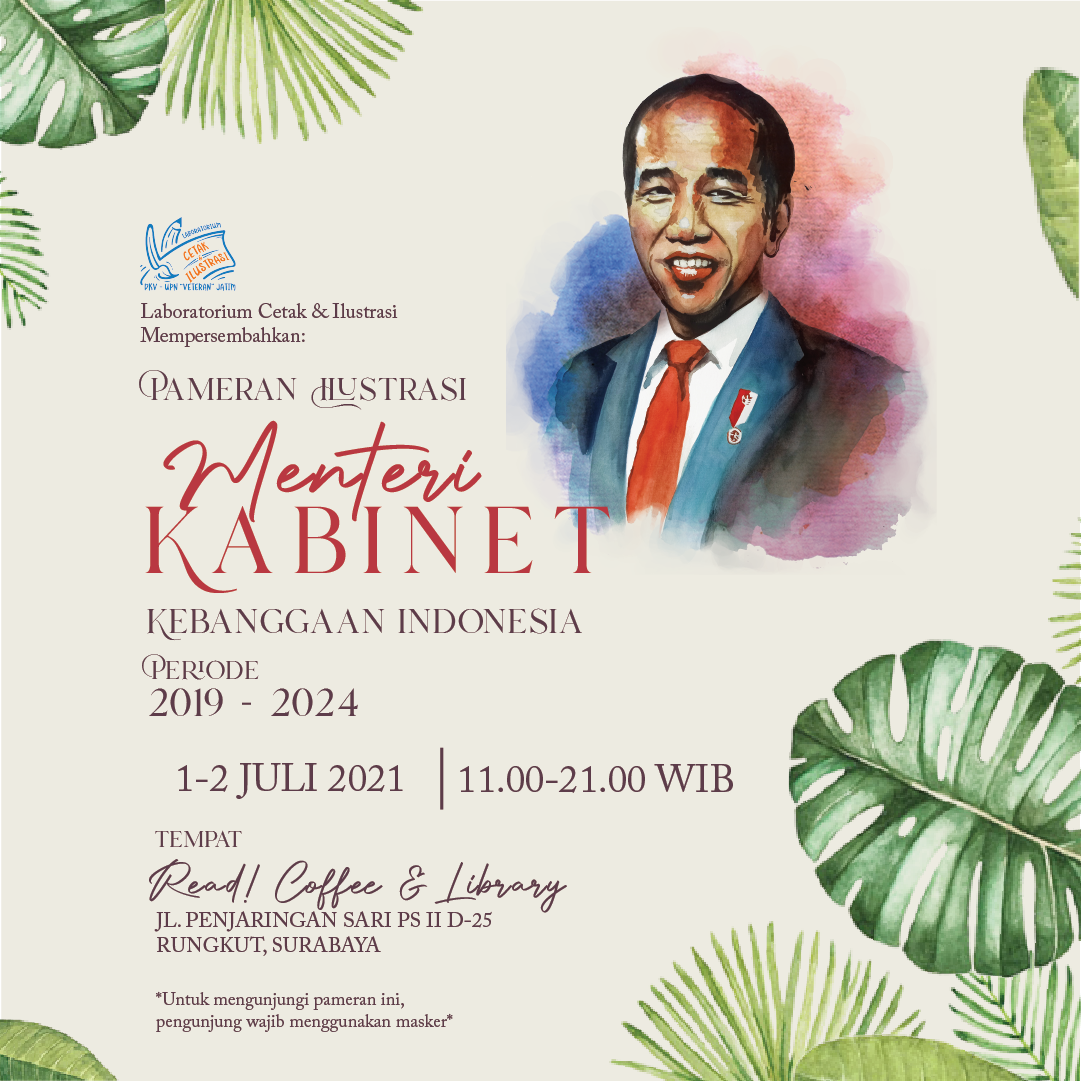Pameran Ilustrasi Menteri Kebanggaan Indonesia – Desain Komunikasi Visual