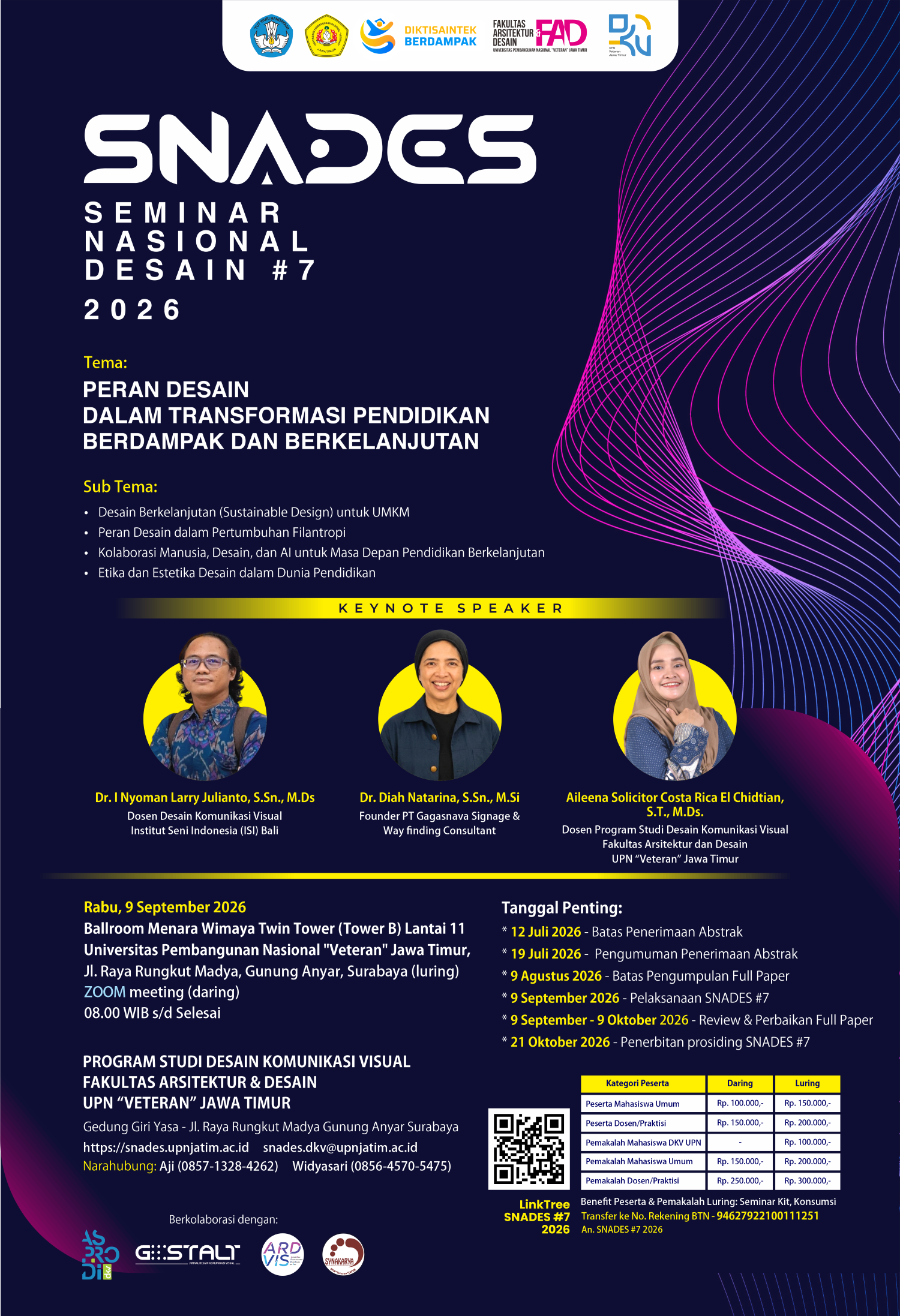 CALL FOR PAPER: SEMINAR NASIONAL DESAIN (SNADES) #7 2026 – Desain ...